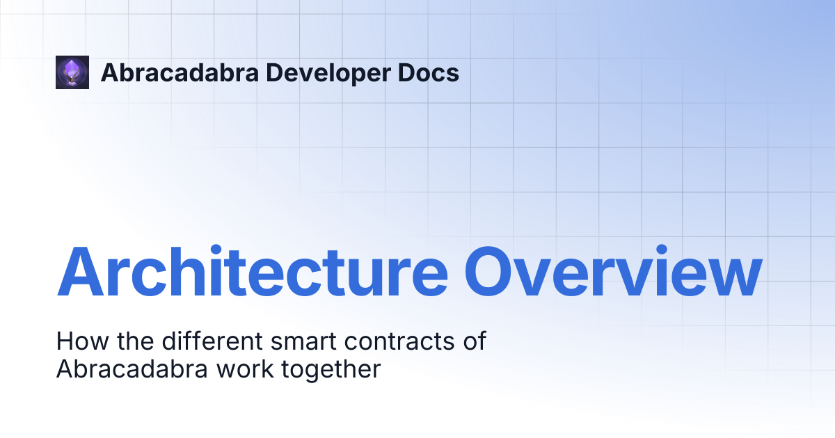 Architecture Overview | Abracadabra Developer Docs